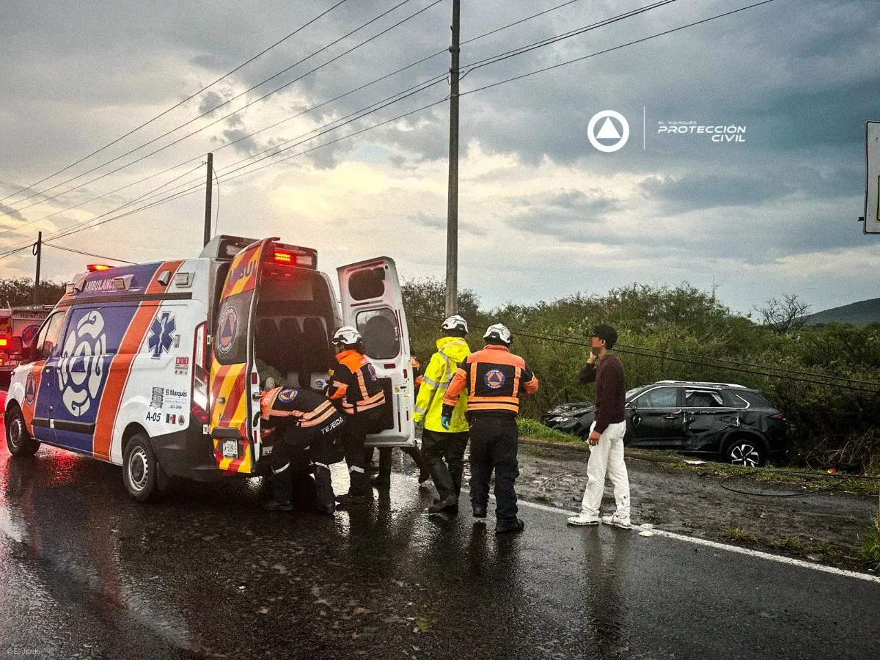 Se registra volcadura en la carretera estatal 431; una mujer resulta ...